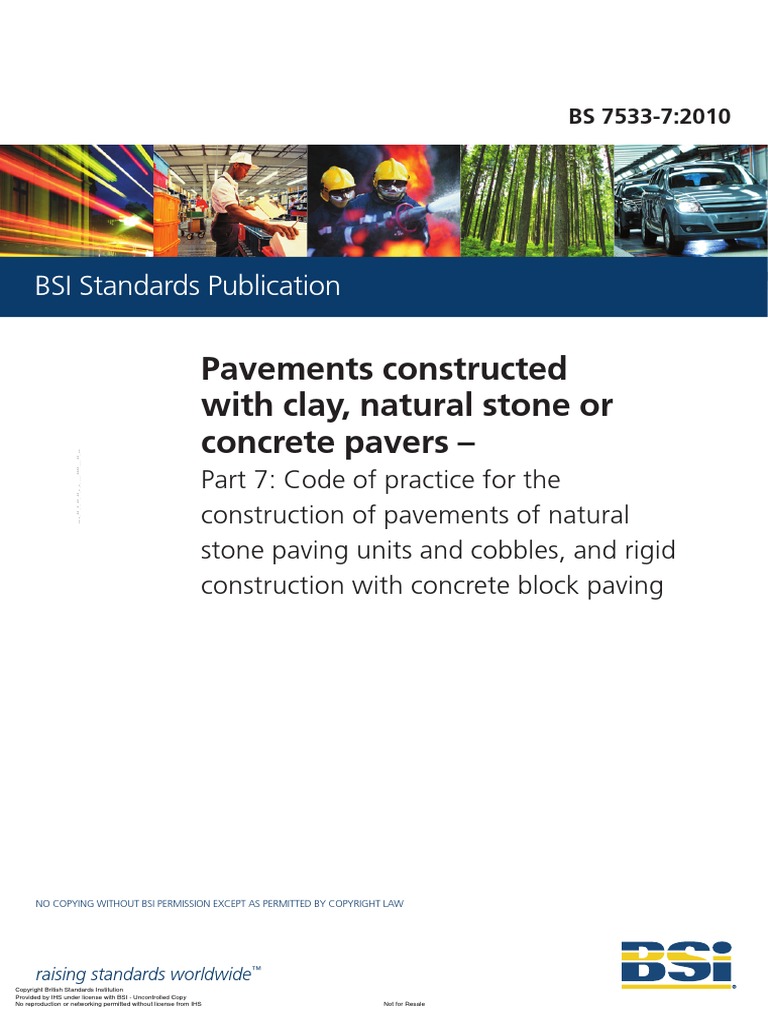 BS 7533-7 | Download Free PDF | Road Surface | Concrete