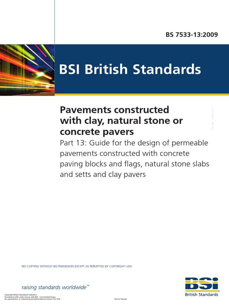 BS 7533-13 | PDF | Road Surface | Storm Drain