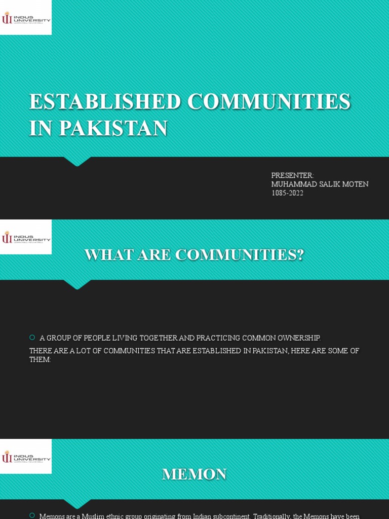 Established Communities in Pakistan | PDF