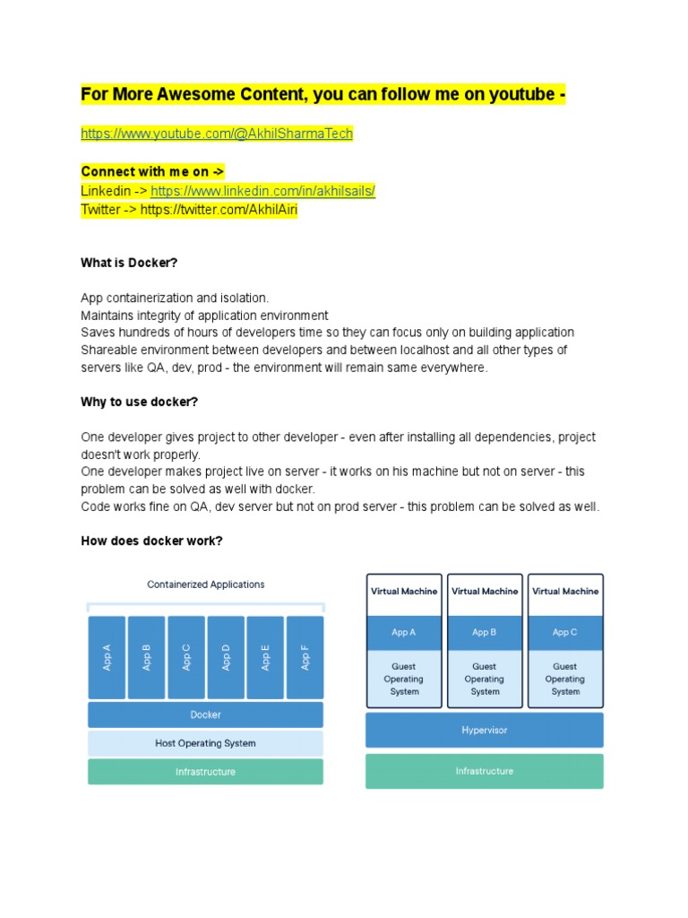 Docker Learning Master Sheet | PDF