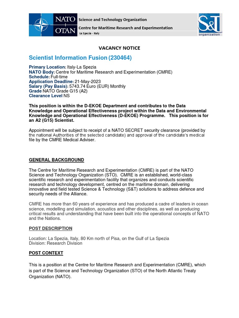 Scientist - Information Fusion | PDF