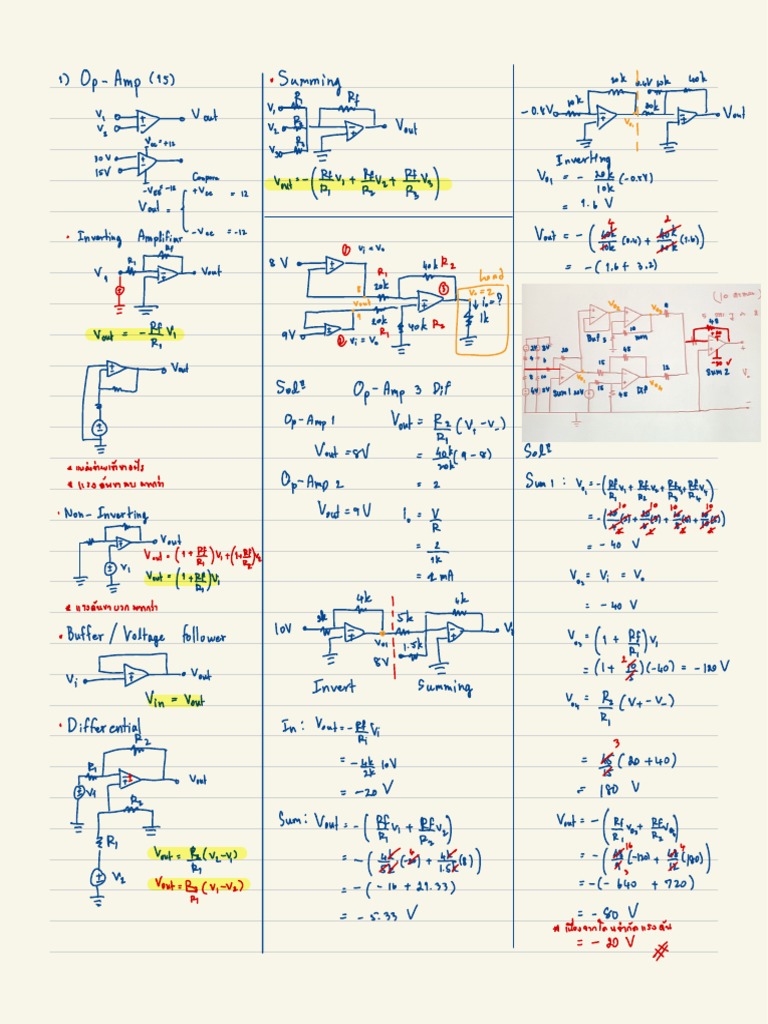 Op Amp Circuit | PDF