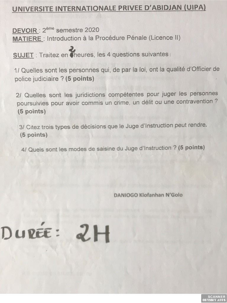 Sujets L2 | PDF