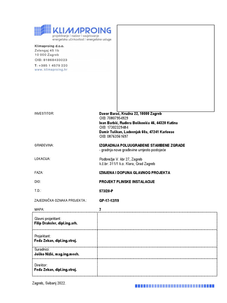 Kajzerica PLIN Izmjena GP 2022 | PDF