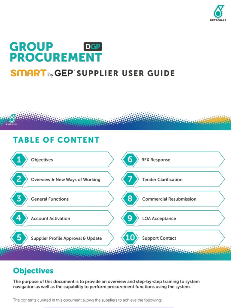 SMART by GEP® Supplier User Guide v2.0 | PDF