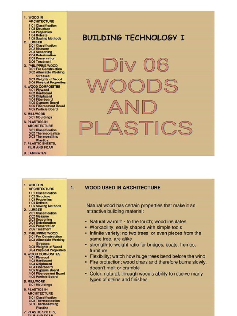DIVISION 6 Wood&Plastic | PDF