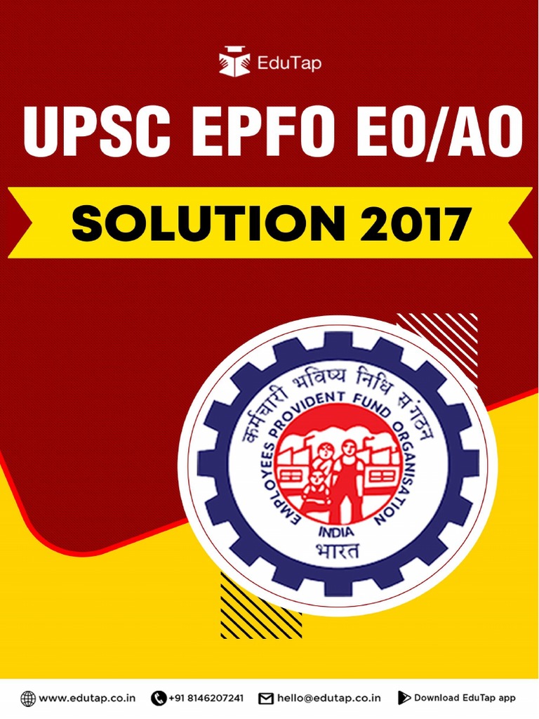 Epfo Previous Year Paper | PDF