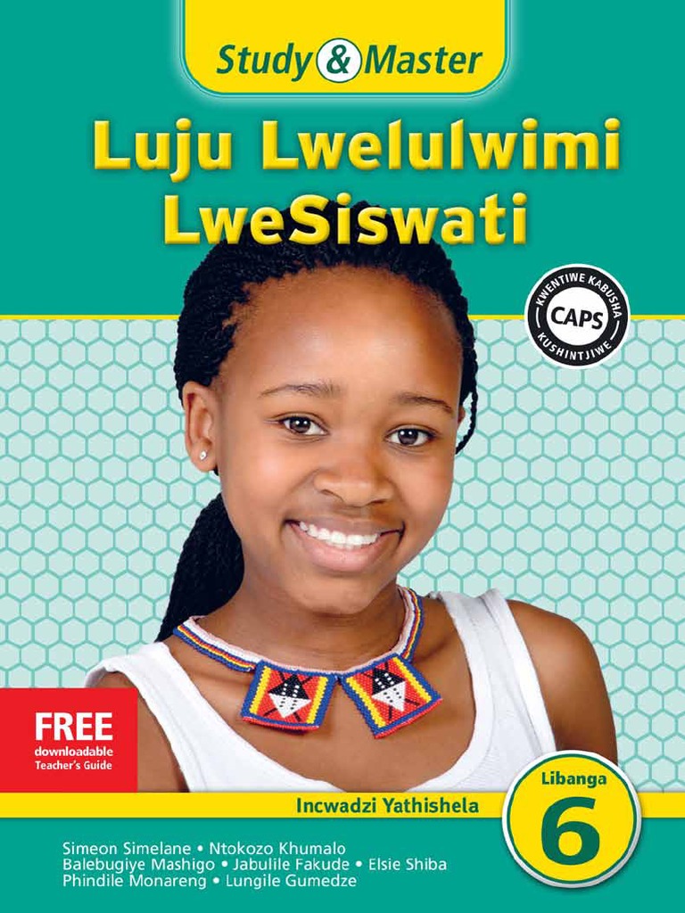 Study Master Luju Lwelulwimi LweSiswati Incwadzi Yathishela Libanga Lesi-6 9781316527832AR | PDF ...
