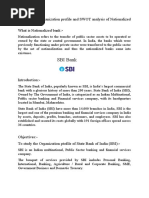SBI Internship Report | PDF | Banks | Employment