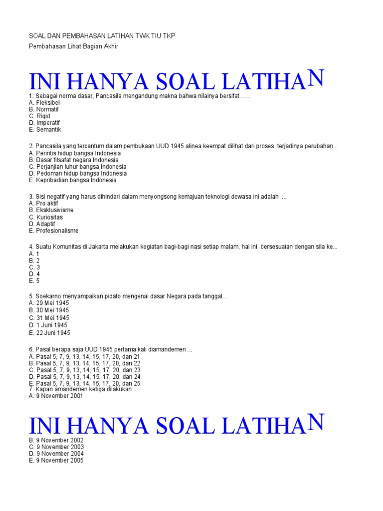 Soal SKD | PDF