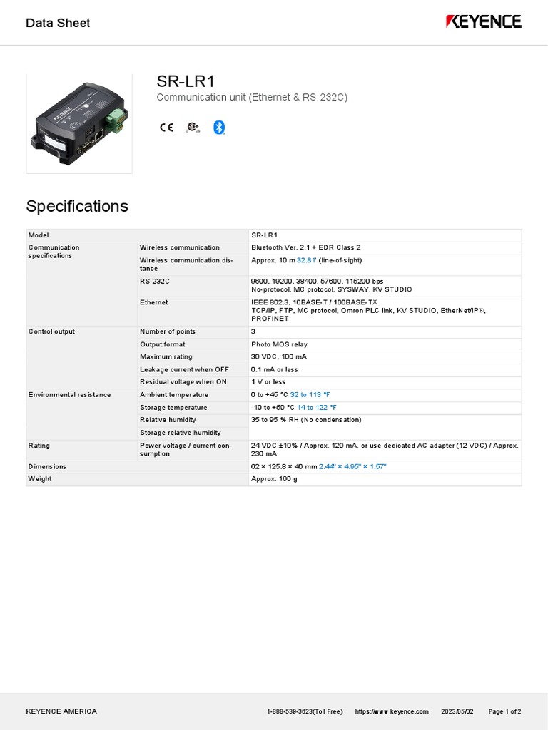 SR-LR1 Datasheet | PDF