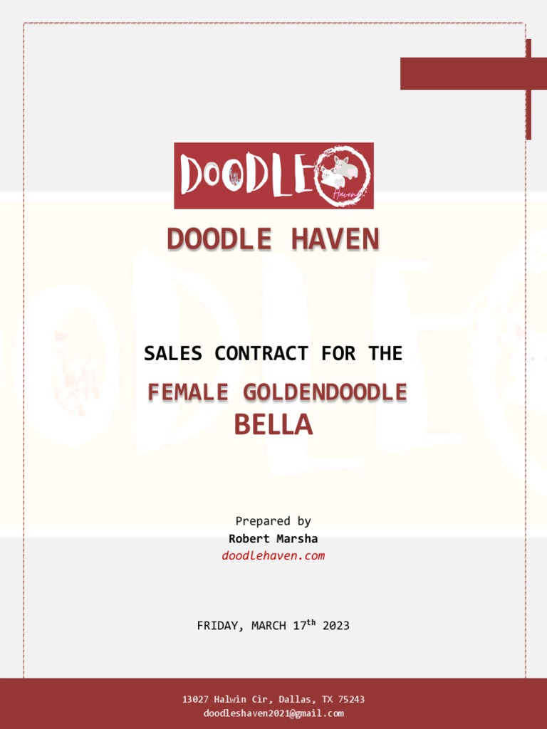 Robert Marsha Vs Yuvaraj Singh - Sales Contract - BELLA | PDF