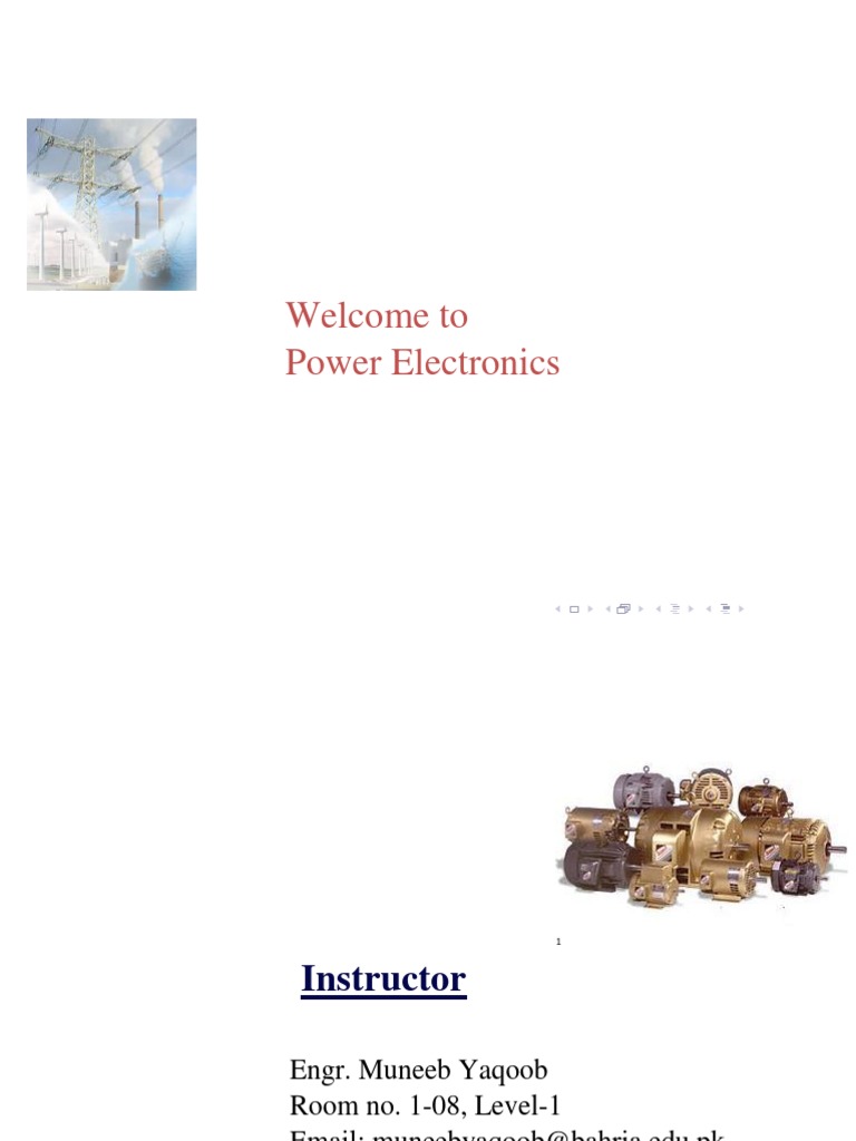 Power Electronics Lecture-1 | PDF Power Electronics Lecture-1 | PDF