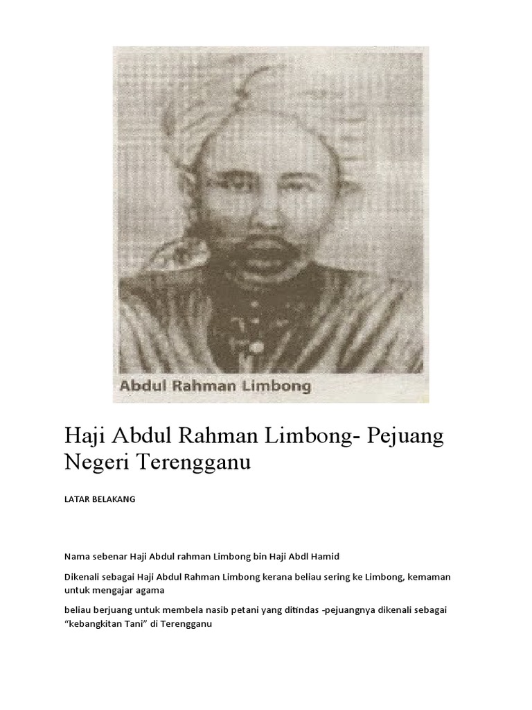Perjuangan Haji Abdul Rahman Limbong | PDF