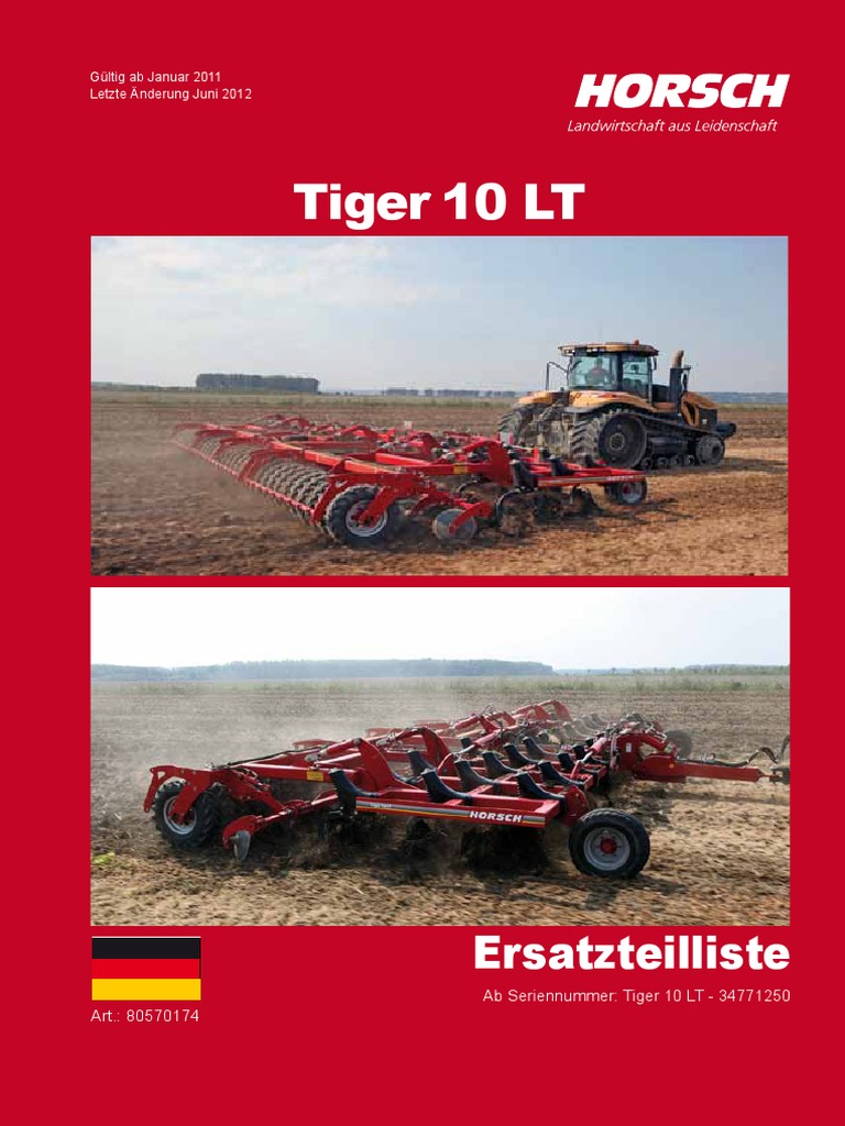 862 - Horsch Tiger 10 LT | PDF