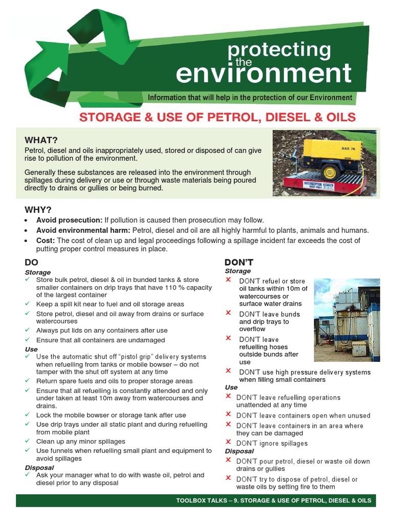 Safe Storage and Disposal of Fuels | PDF | Home & Garden