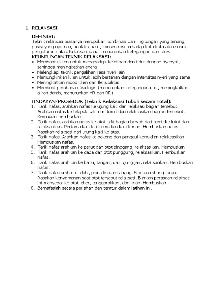 RELAKSASI | PDF