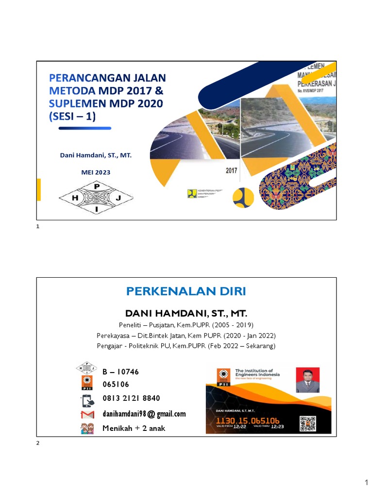Perancangan Jalan MDP 2017 - 2020 | PDF