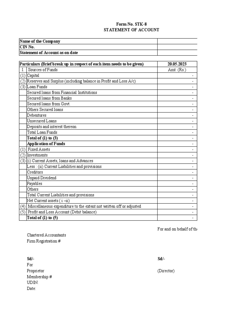 Stk 8 Statement of Accounts - Copy | PDF | Current Liability | Debits And Credits