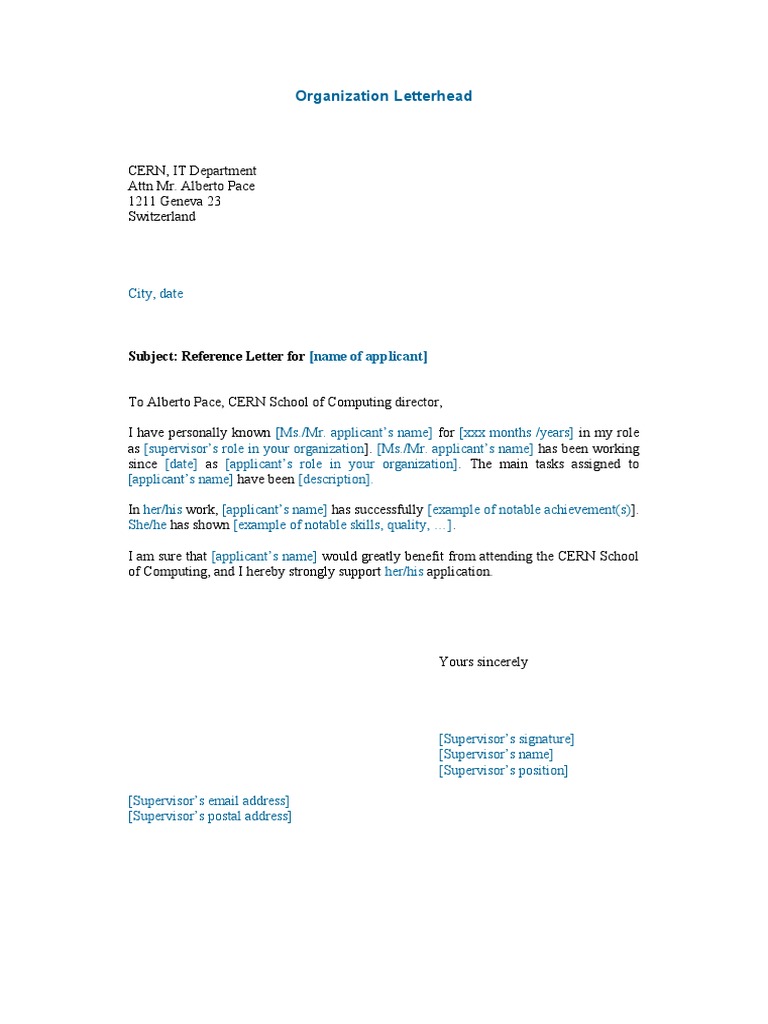 Example of Reference Letter To CSC | PDF | Career & Growth