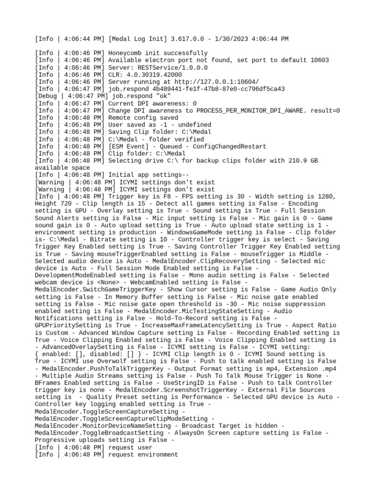 Medal Log 20230130 | PDF