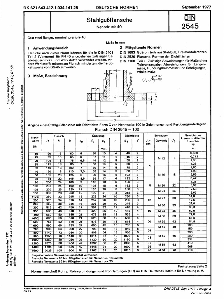 DIN 2545 1977 German | PDF