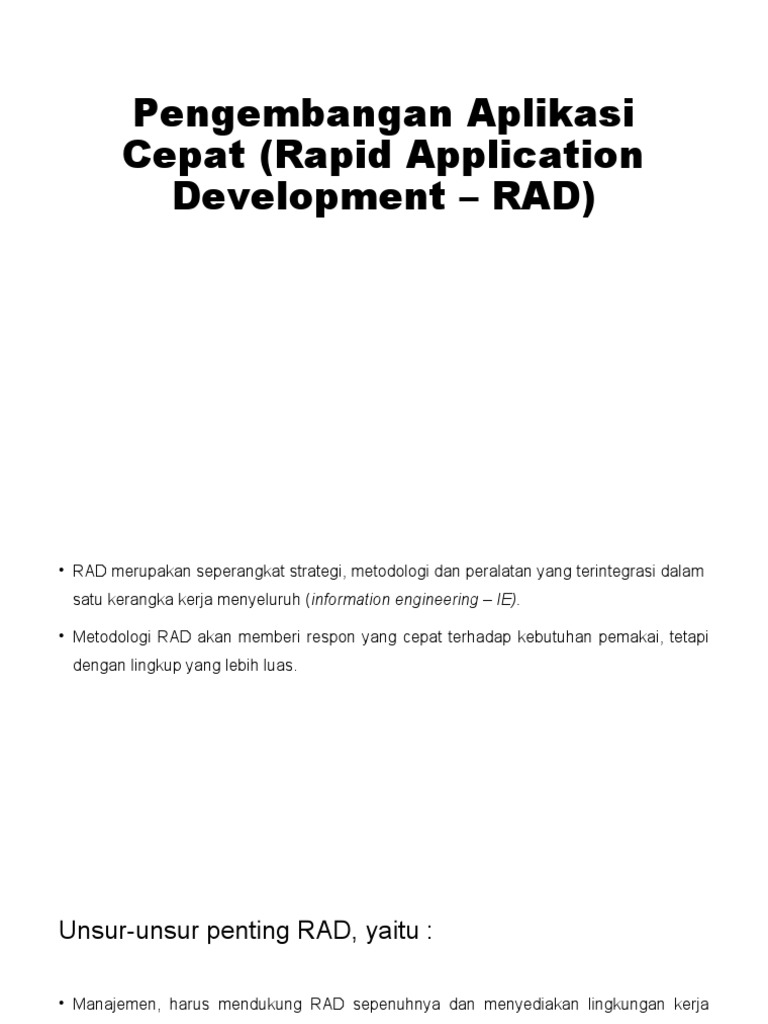 Pertemuan 10 - Pengembangan Aplikasi Cepat (Rapid Application ...