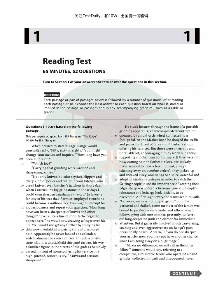 Real SAT 2018 Tests (3) - 2 | PDF
