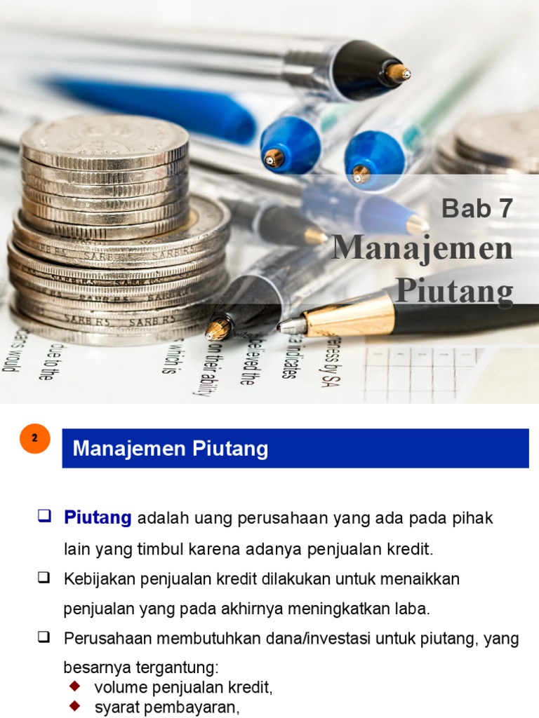 Manajemen Piutang Efektif | PDF