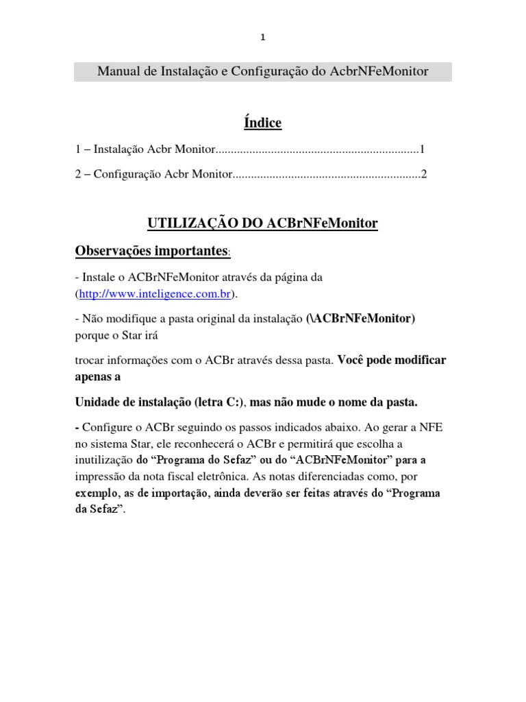 Tutorial de Instalação e Configuração Do Acbr Monitor | PDF | E-mail ...