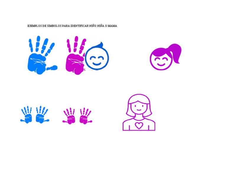 Simbolos para Identificar Nino Nina o Mama | PDF