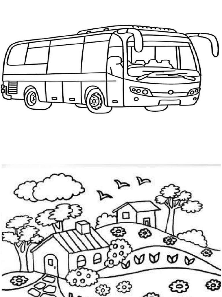 Colorear Buses | PDF