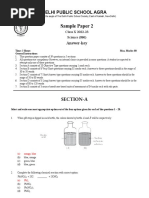 PWNSAT - Sample Paper - Class - 7th - Questions | PDF | Heart