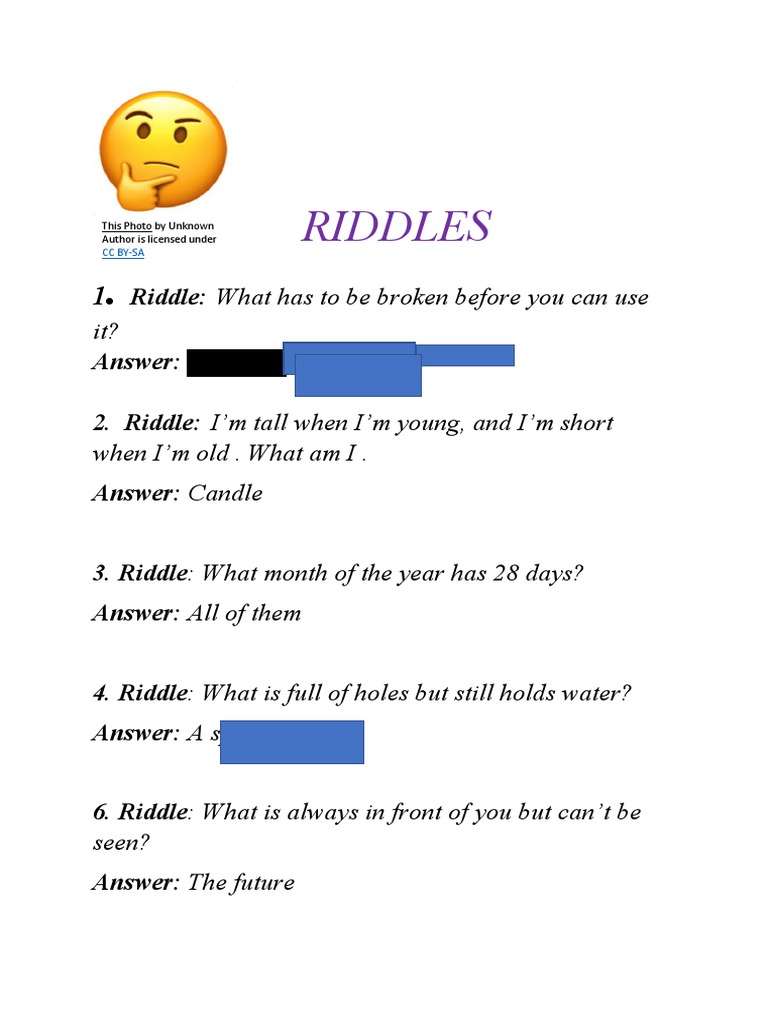 RIDDLES | PDF