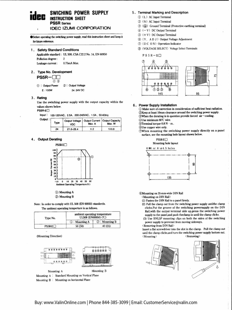 Idec ps5r Manual | PDF