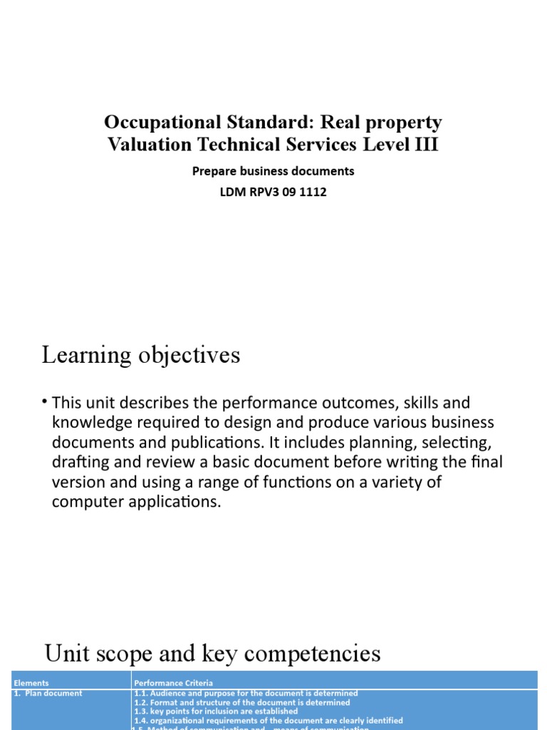 Prepare Business Documents | PDF