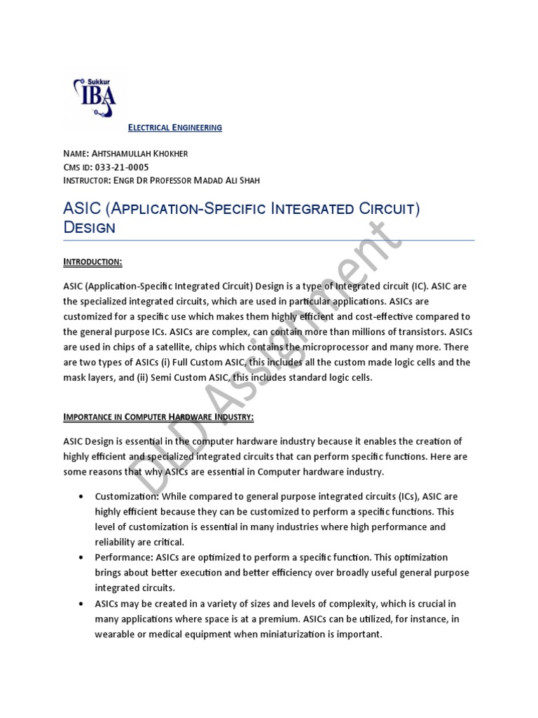 DLD Assignment | PDF