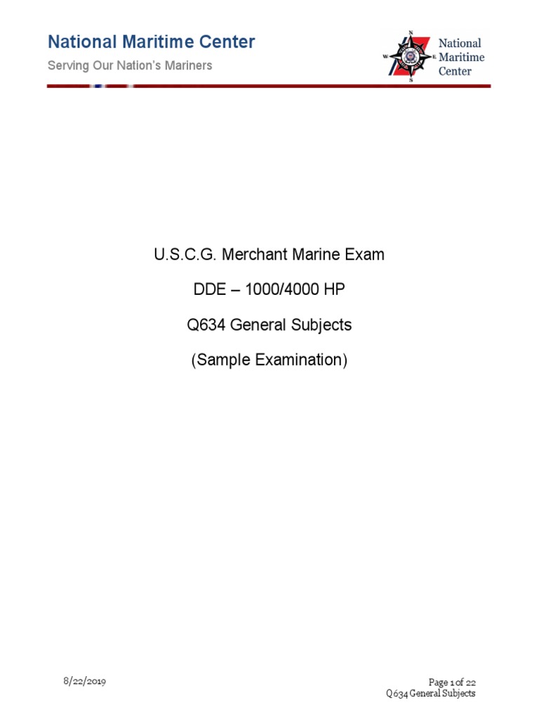 q634 Hp 4000 Generals 2019 | PDF