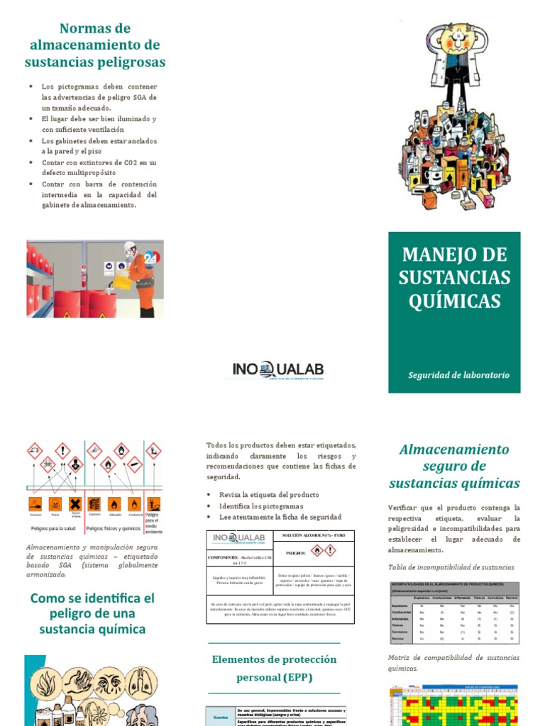Manejo de Sustancias Químicas | PDF | Materiales | Ciencias fisicas Manejo de Sustancias Químicas | PDF | Materiales | Ciencias fisicas