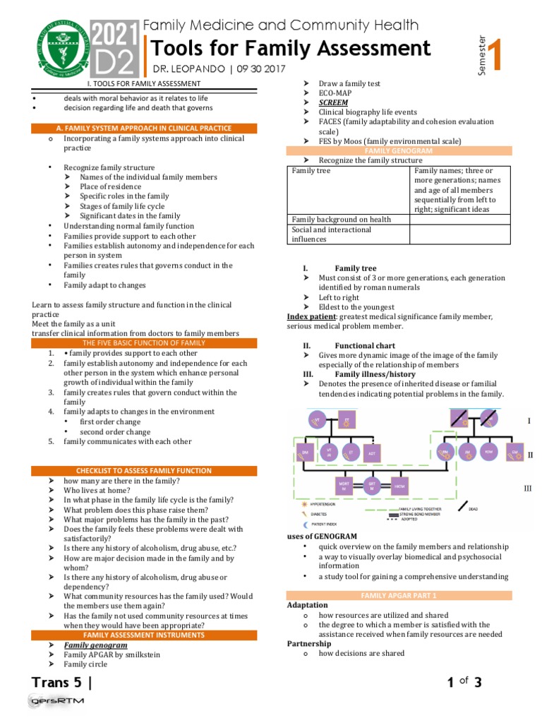 Tools for Family Assessment FMCH | PDF | Medicine | Psychological Concepts