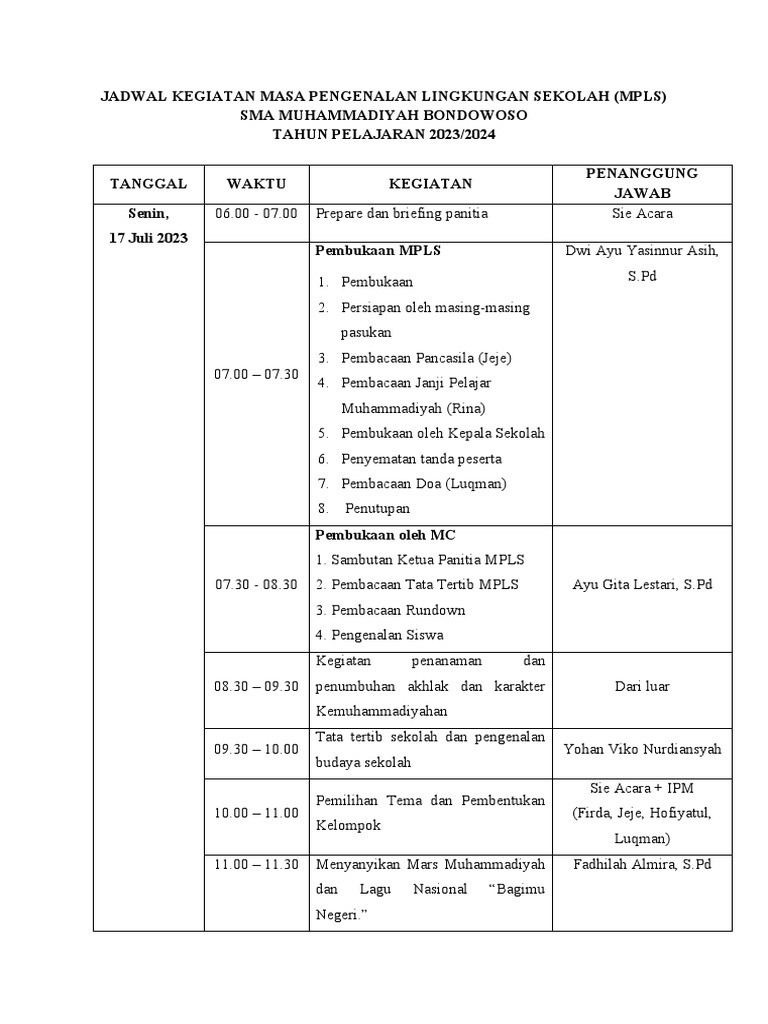 RUNDOWN MPLS 2023 FIX - Copy | PDF