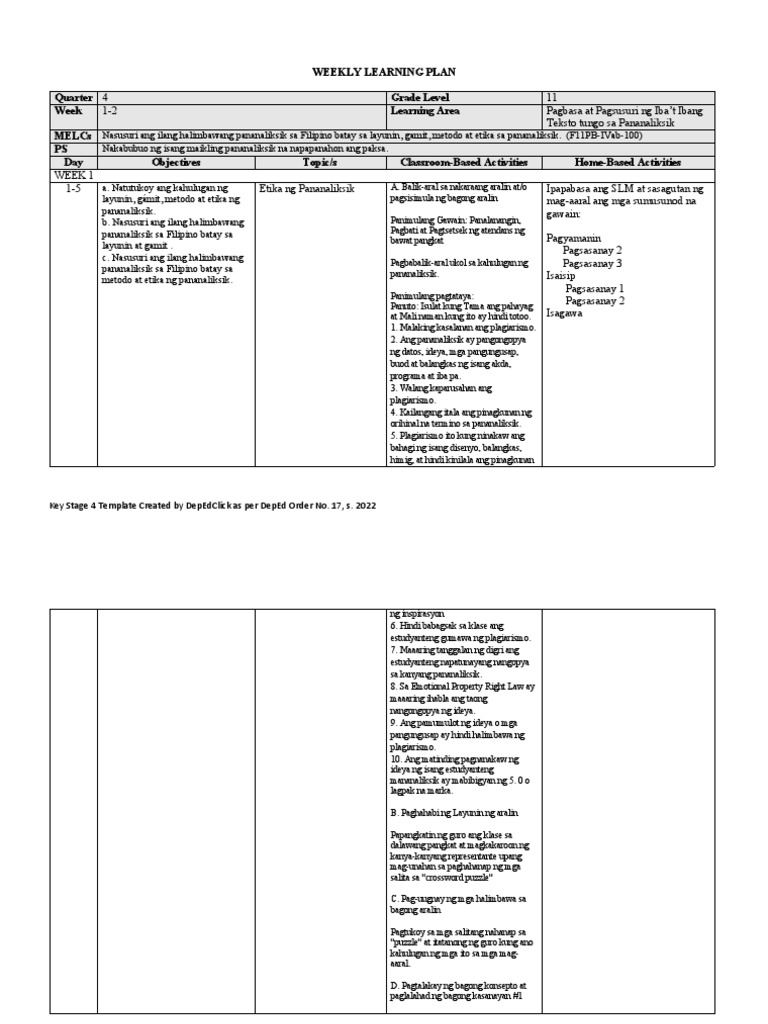 WLP - Q4 - G11-Week 1-2 | PDF