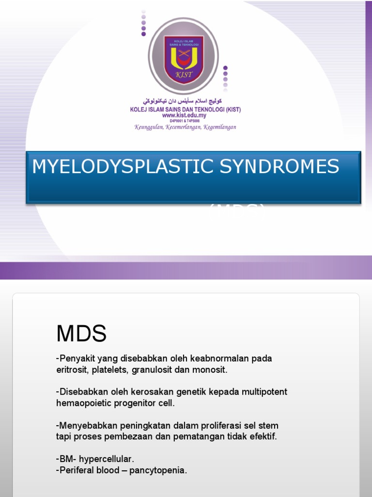 Myelodysplastic Syndromes (MDS) | PDF
