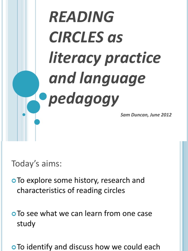 Reading Circles in Language Education | PDF | Foreign Language Studies