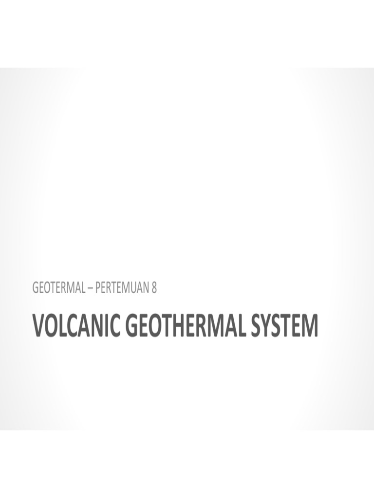 Sistem Geothermal Vulkanik di Indonesia | PDF