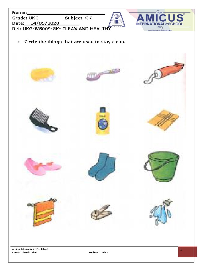 Ukg-Ws009-Gk-Clean & Healthy | PDF