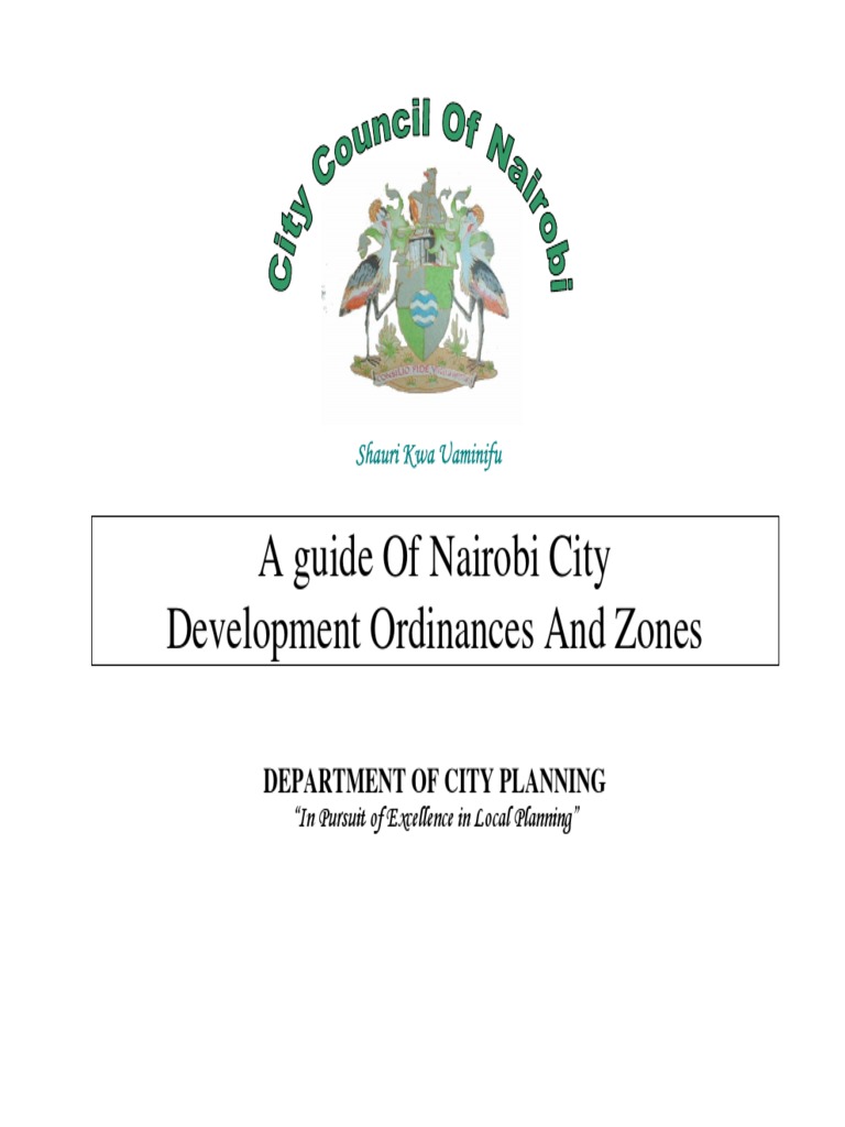 Zoning of Nairobi | PDF