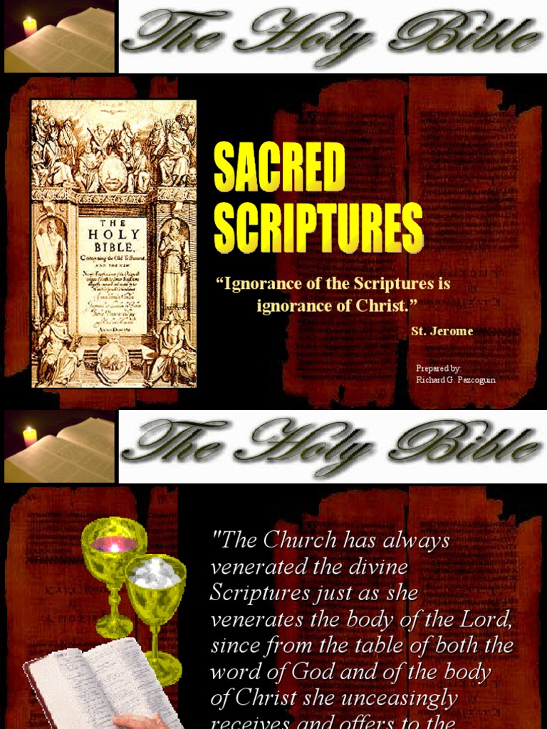 Understanding Sacred Scriptures | PDF | Apocrypha | Biblical Canon