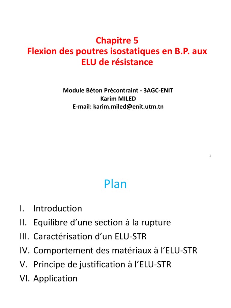 BP Chap5 EC2 | PDF | Résistance des matériaux | Flexion (matériau)