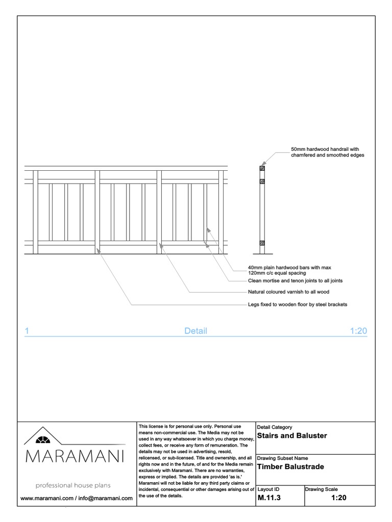 M.11.3 Timber Balustrade | PDF | Components | Architectural Elements